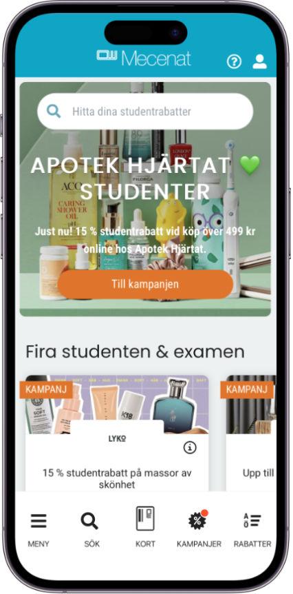Studentrabatter och erbjudanden | Mecenat
